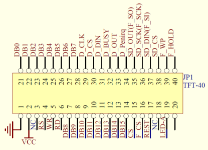 3.2″ TFT pinout & connection to Arduino MEGA (or Due) | Dimdim's Blog